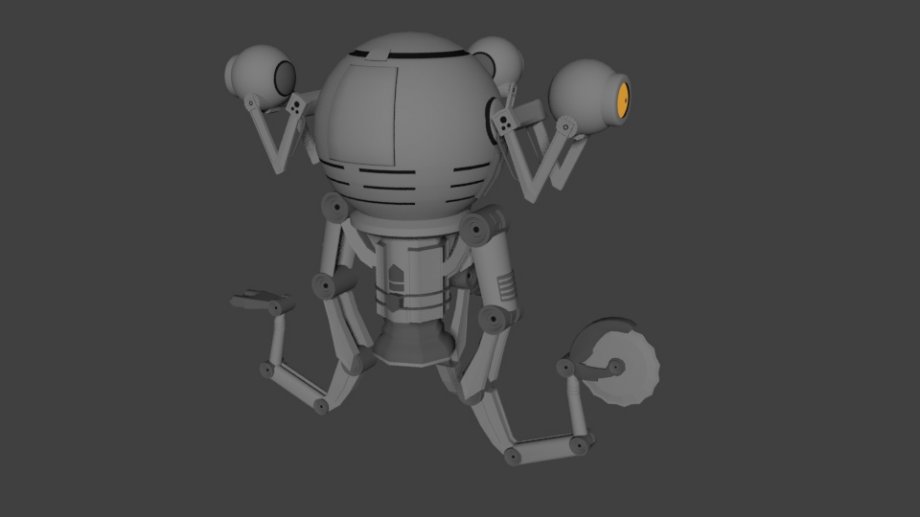 Fallout Robot Free 3D Model - .fbx - Free3D