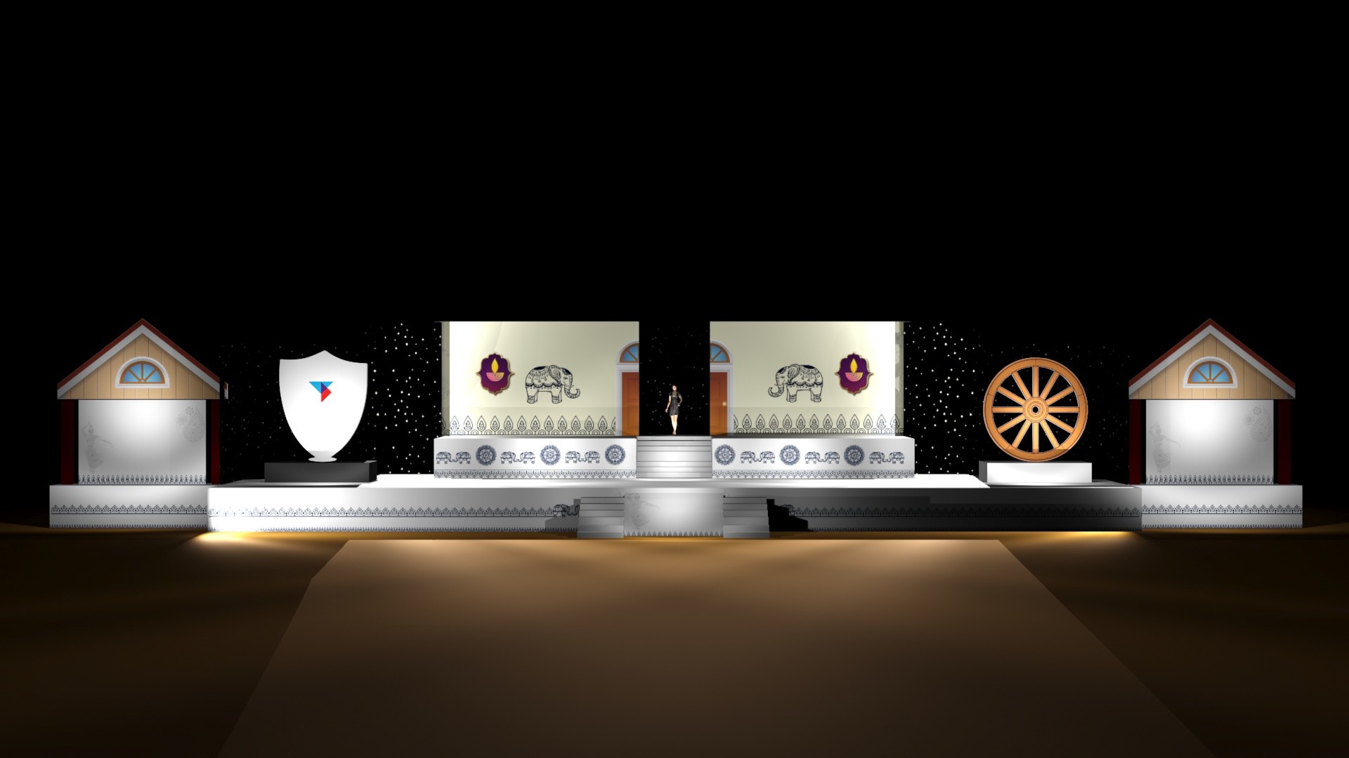 Stage Design - Village Theme by Kalai Free 3D Model - .max - Free3D