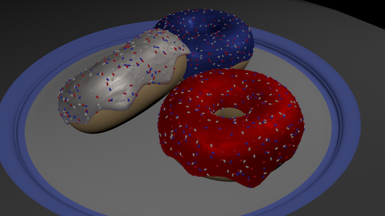 Doughnuts Free 3D Model - .blend - Free3D