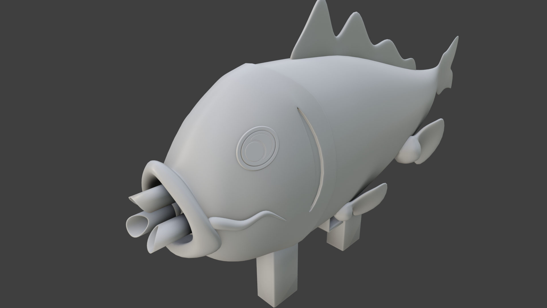 Fish Rocket Launcher Free 3D Model - .fbx .obj - Free3D