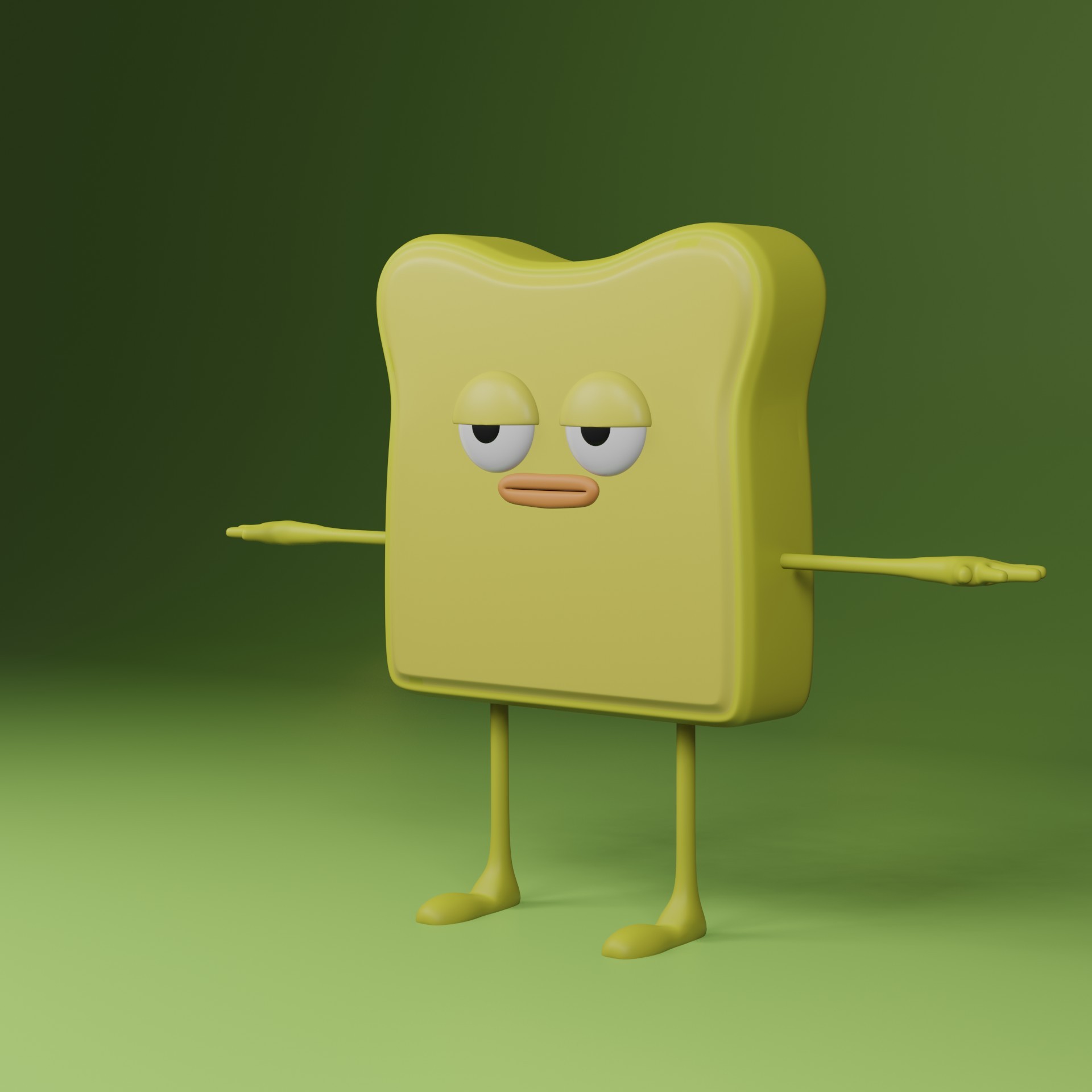 Sponge character Free 3D Model - .blend - Free3D
