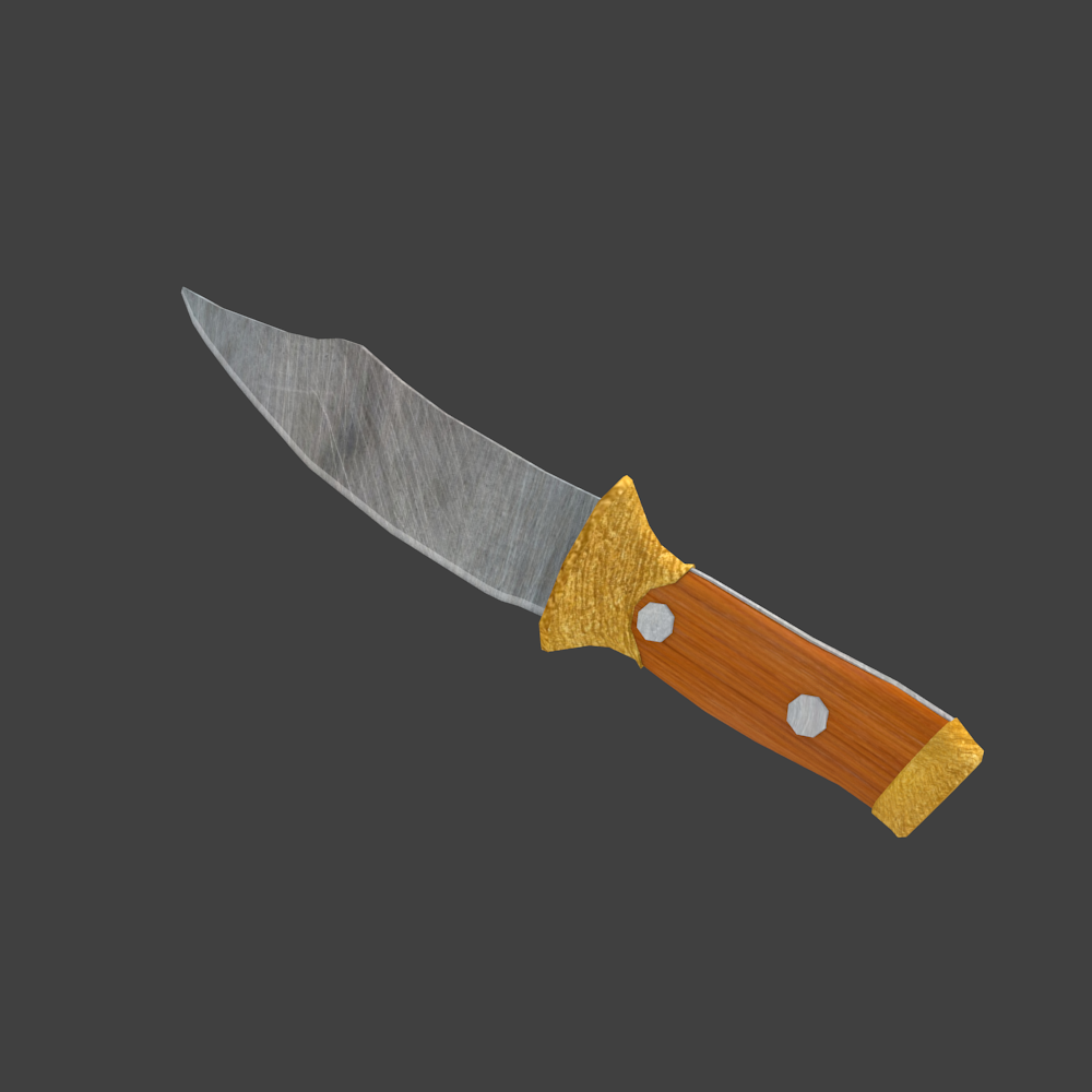 Knife Weapon Free 3D Model - .obj .dae - Free3D