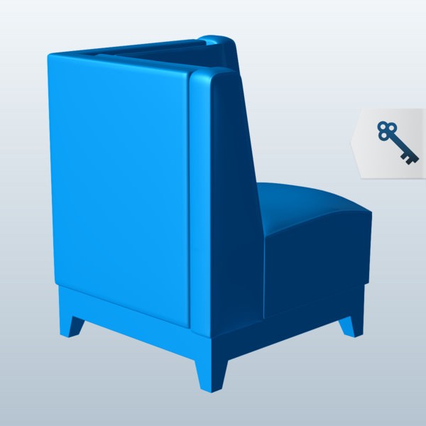 Corner Chair v1 Free 3D Model - .obj .stl - Free3D