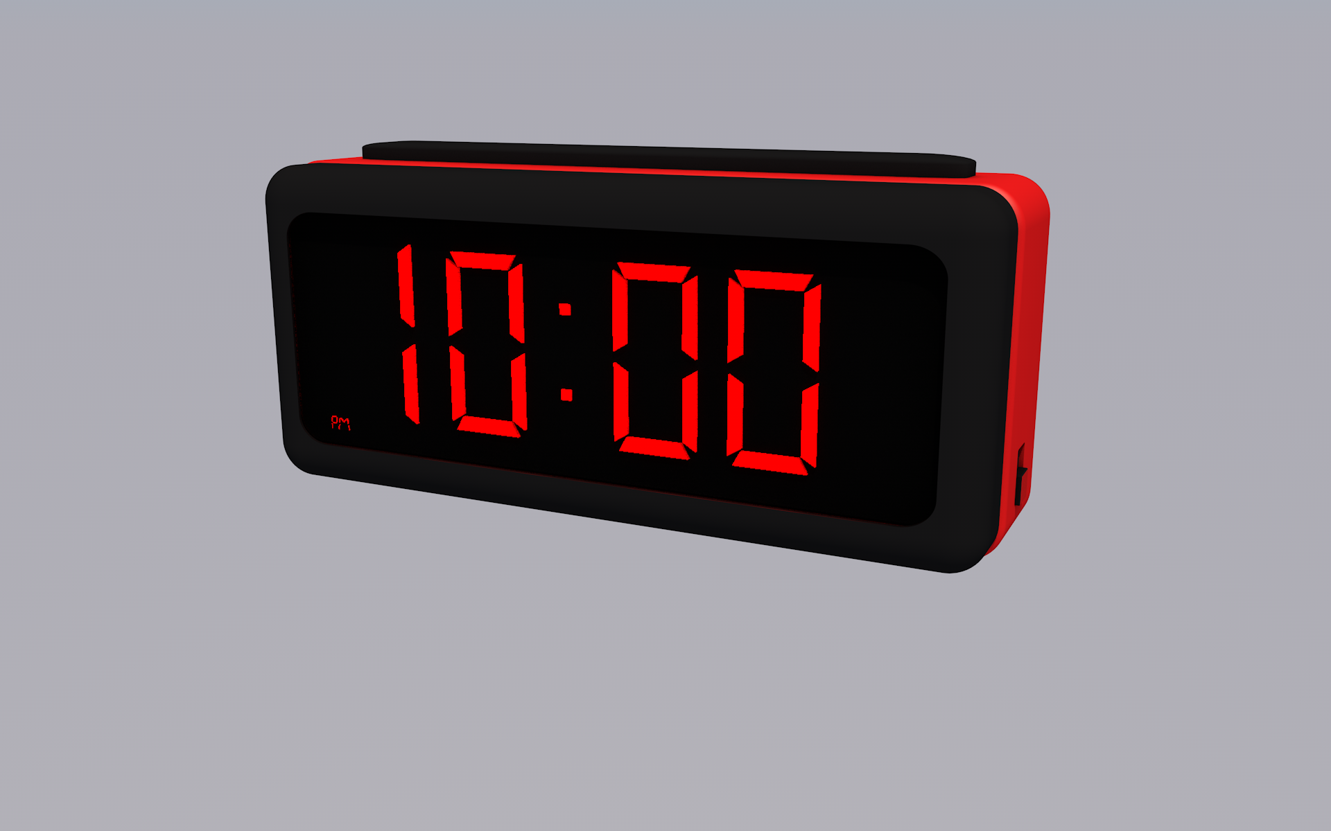 Digital alarm clock Free 3D Model - .c4d .obj - Free3D