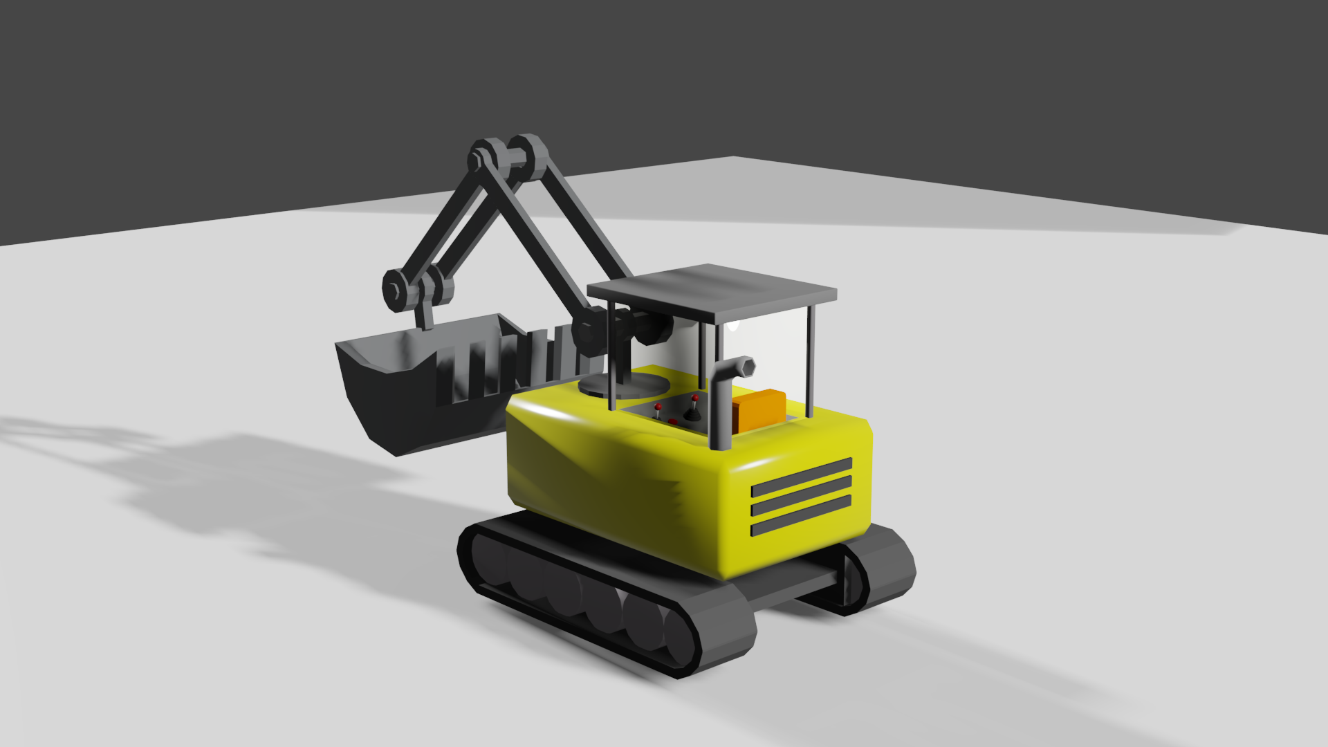 Excavator Free 3D Model - .blend - Free3D