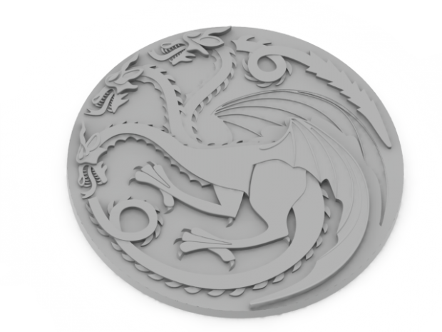 Targaryen sigil Free 3D Model - .stl - Free3D