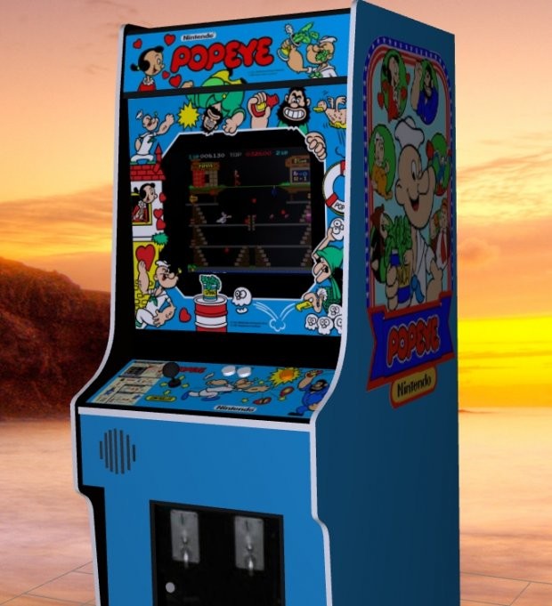 Popeye - Upright Arcade Machine Modelo 3D gratis - .3ds - Free3D
