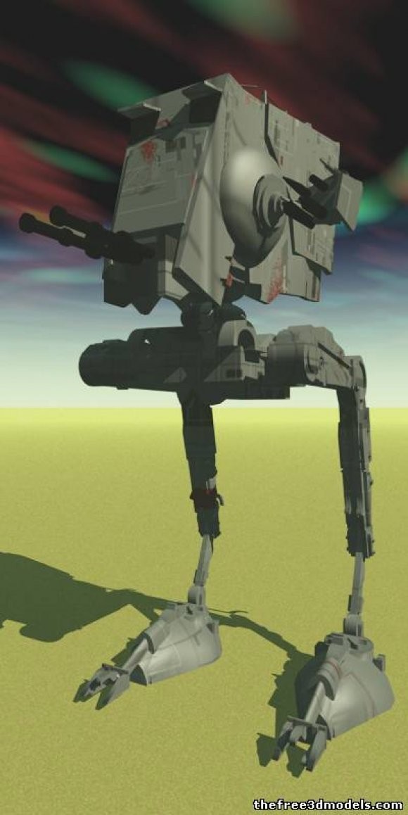 Star Wars AT-ST-2 Free 3D Model - .3ds .obj .sldprt - Free3D