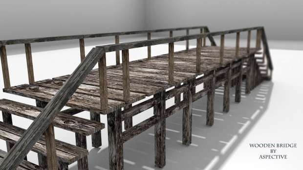 Wooden Bridge Free 3D Model - .obj - Free3D