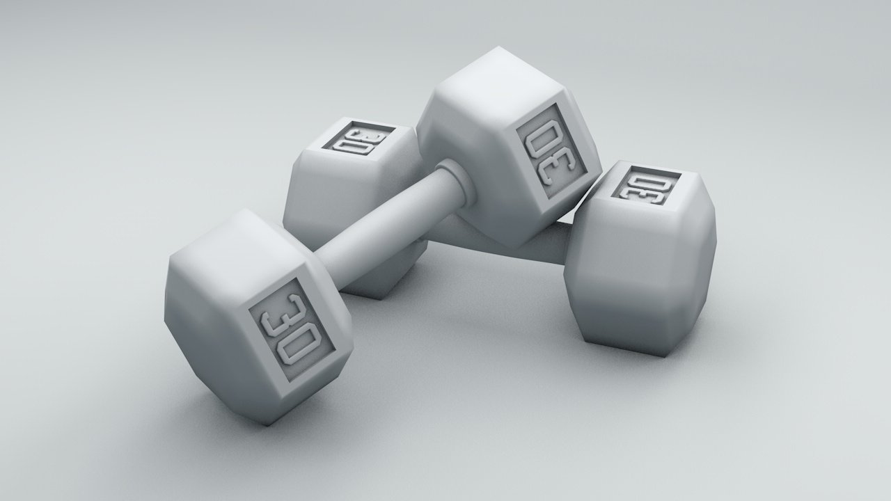 Dumbbell Free 3D Model - .obj - Free3D