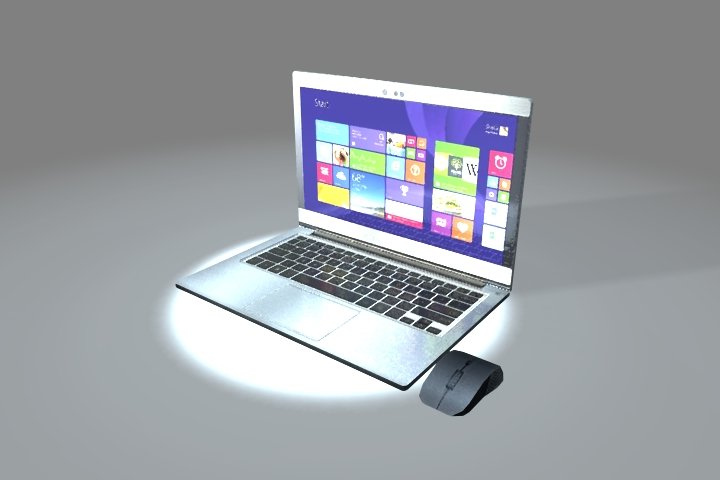 Notebook Low Poly Free 3D Model - .3ds .obj - Free3D