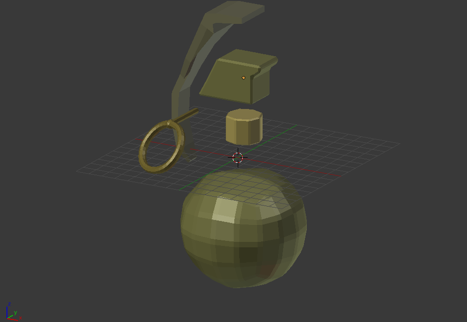 Hand Grenade LowPoly Free 3D Model - .blend .fbx - Free3D