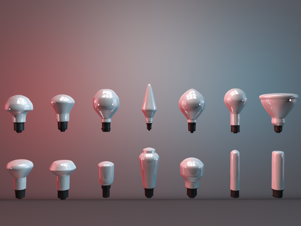 Light Bulbs Free 3D Model - .3ds .obj .c4d .fbx - Free3D