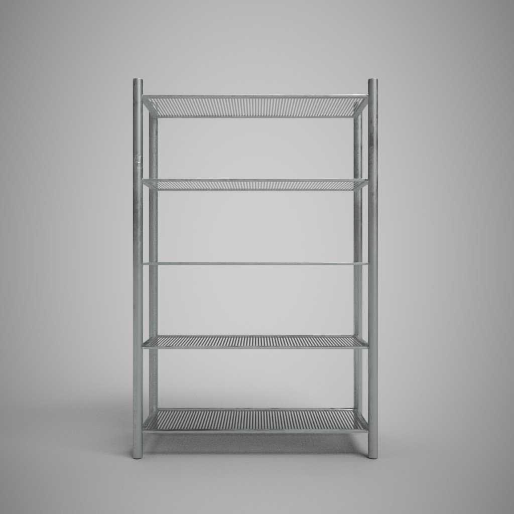 COMMERCIAL WIRE SHELF Free 3D Model - .obj - Free3D