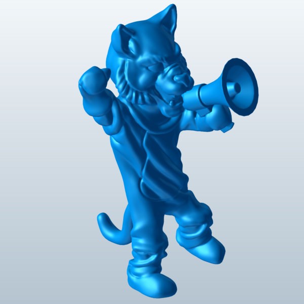 MascotWildcat v1 Free 3D Model - .obj .stl - Free3D