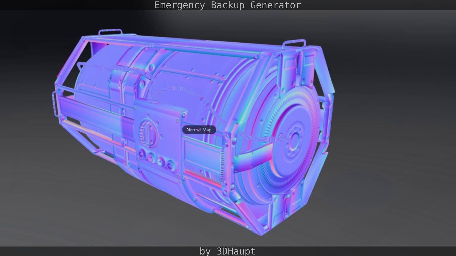 Sci-Fi Emergency Backup Generator Free 3D Model - .abc .3ds .x3d .x ...