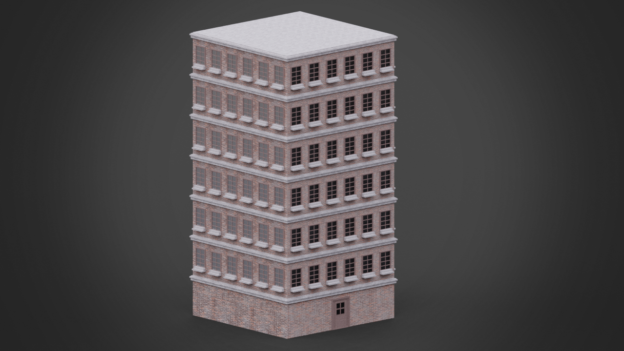 Free Low-Poly Building Free 3D Model - .fbx .obj .mtl - Free3D