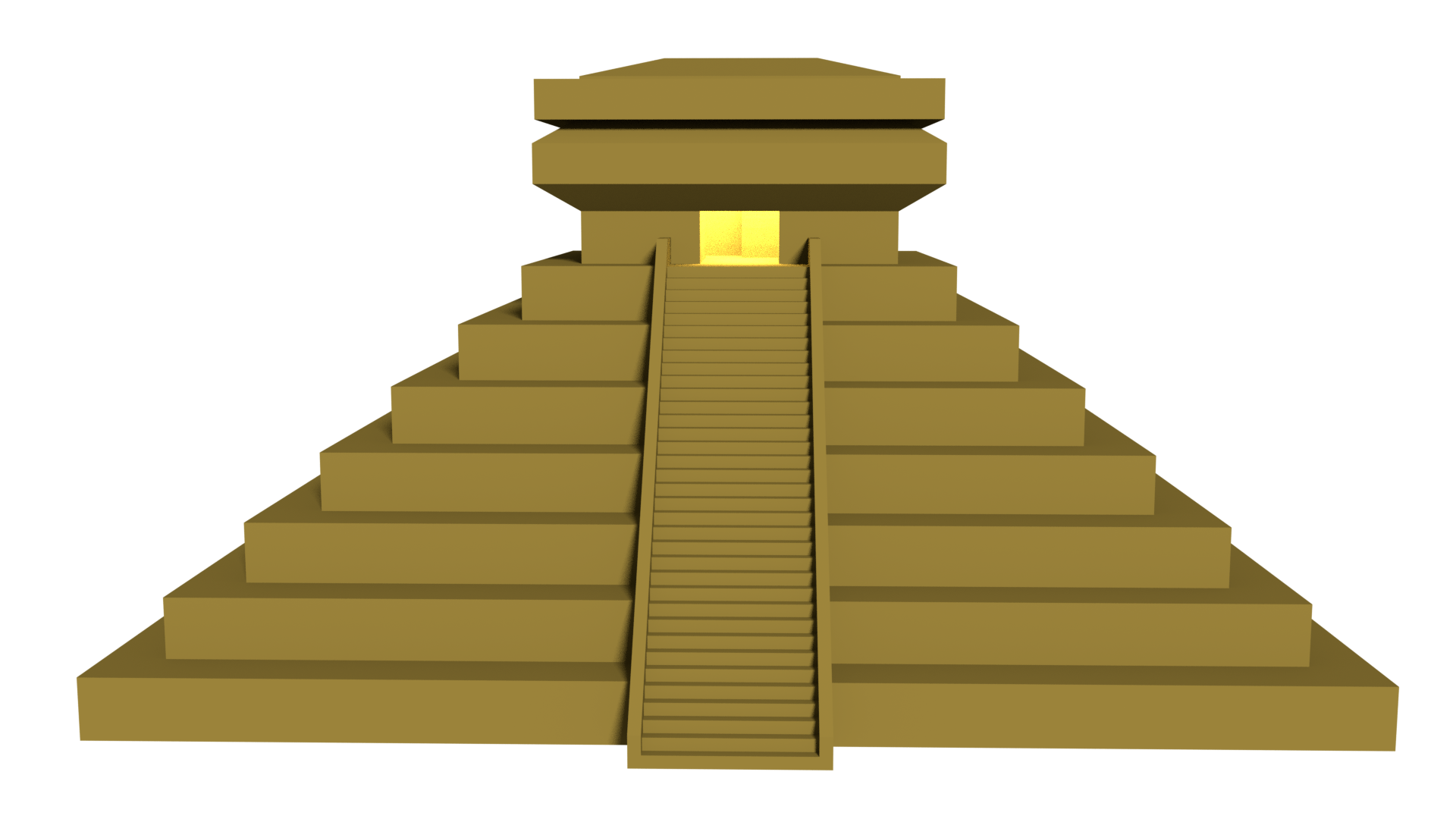 Mayan Pyramid Free 3D Model - .3ds .obj .blend .dae .fbx - Free3D