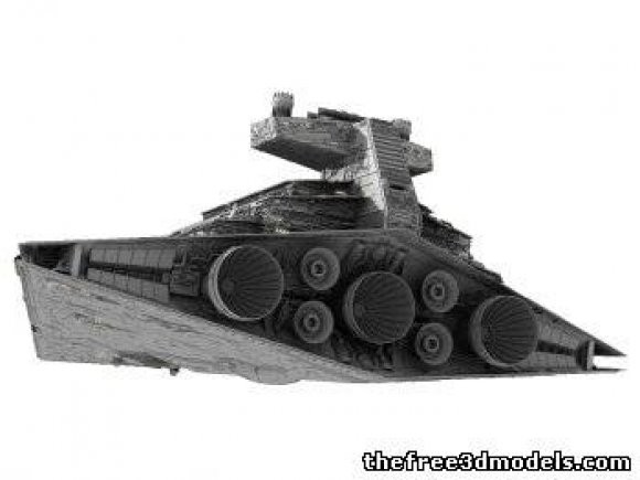 Imperial Star Destroyer - Imperator Free 3D Model - .3ds .obj .max .c4d ...
