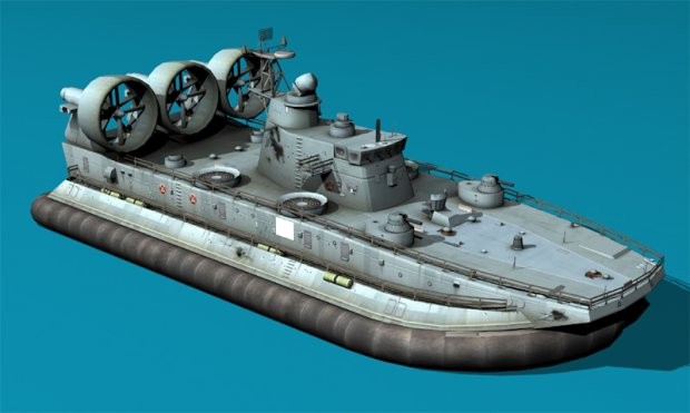 Zubr-class Hovercraft Free 3D Model - .3ds .dds - Free3D