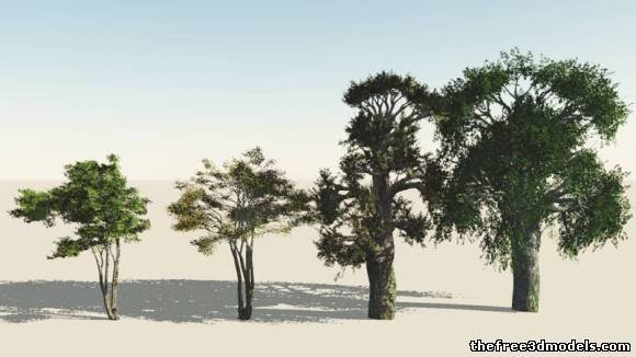 Trees 4 Free 3D Model - .3ds .sldprt - Free3D