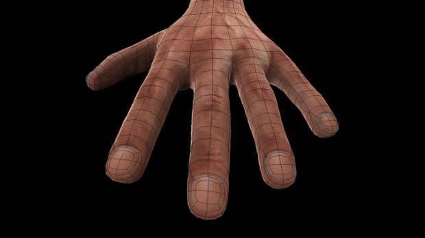 Rigged Hands Free 3D Model - .x3d .obj .fbx .dae .blend .3ds - Free3D