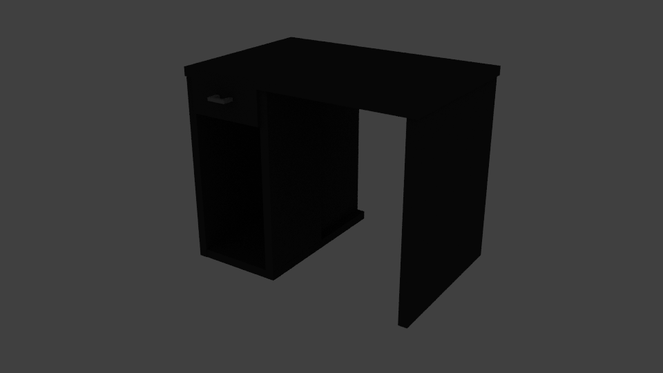 Computer Table Free 3D Model - .fbx - Free3D