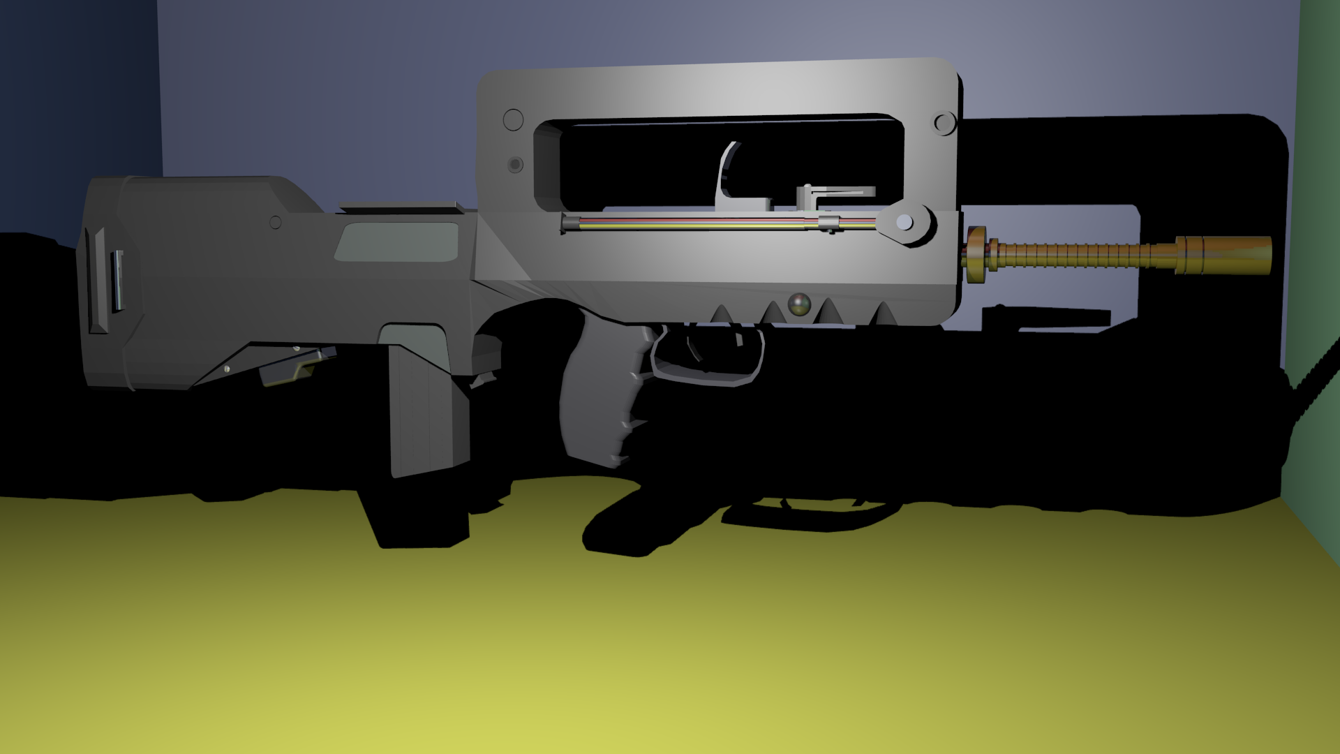 FaMas 6mm F1 Free 3D Model - .blend - Free3D