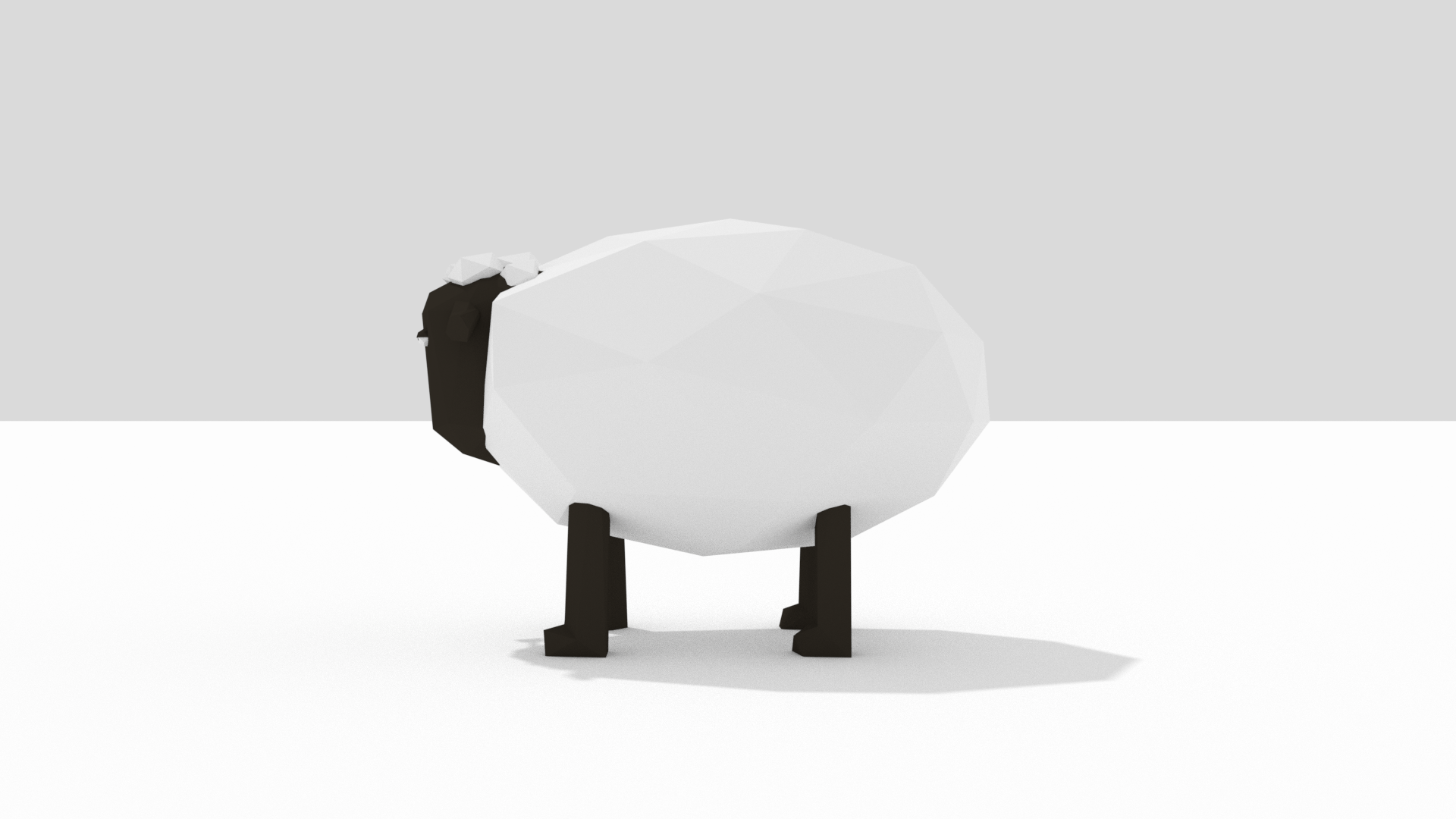 Cartoon low-poly sheep Free 3D Model - .fbx .obj .3ds - Free3D