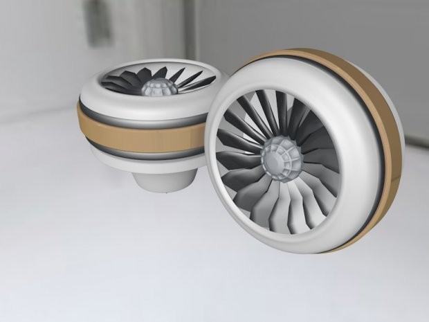 Simple Jet Enginee Free 3D Model - .3ds .obj .c4d .fbx - Free3D