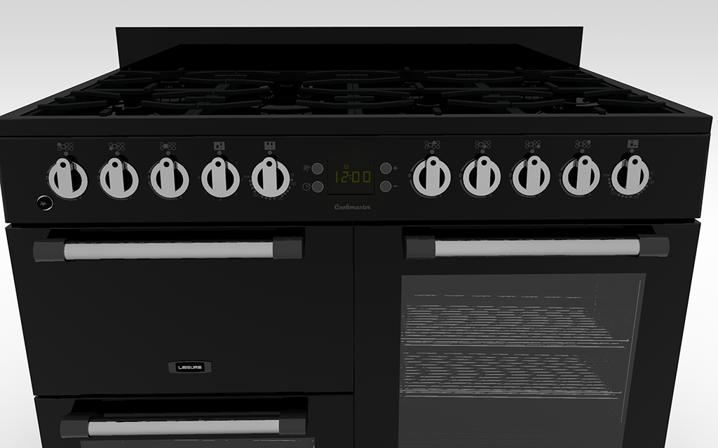 Range cooker cookmaster Free 3D Model - .3ds .obj .c4d .mtl - Free3D