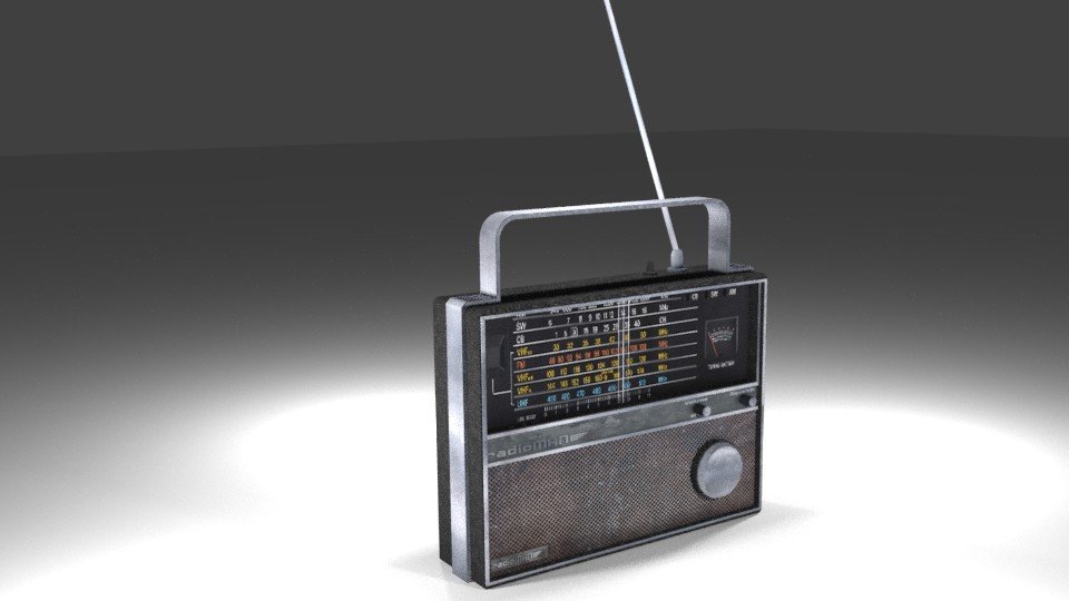 Radio Free 3D Model - .3ds .obj .fbx - Free3D