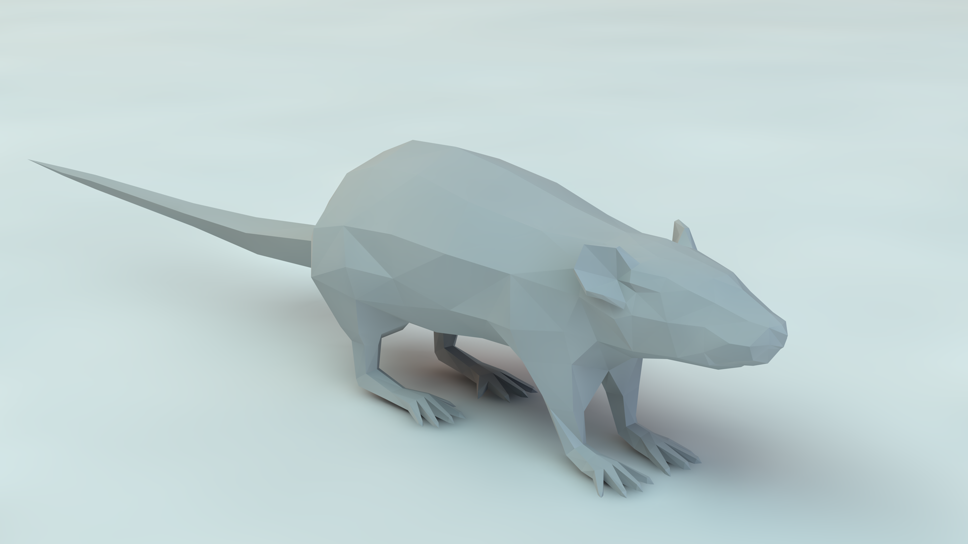 Low poly rat Free 3D Model - .3ds .obj .dae .c4d .fbx - Free3D