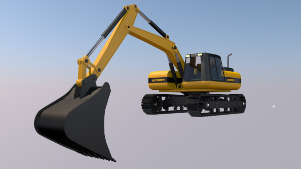 Excavator Free 3D Model - .c4d - Free3D