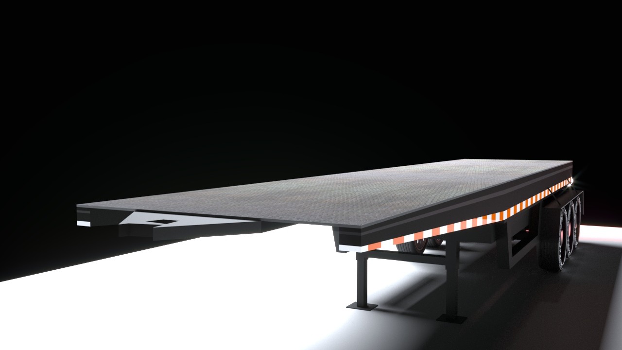 Truck Trailer Free 3D Model - .c4d - Free3D