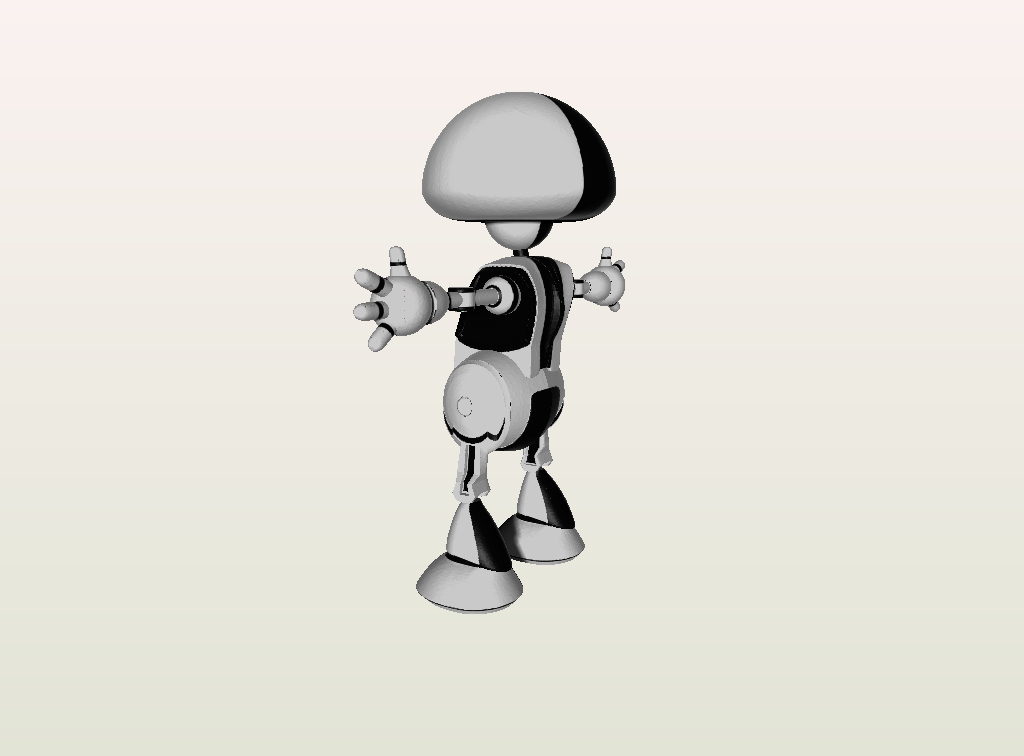 Robot Free 3D Model - .3ds .obj .blend .fbx .mtl - Free3D
