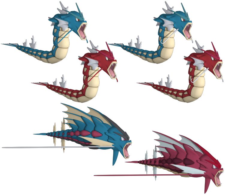 Gyarados (Pokemon) Free 3D Model - .dae .fbx - Free3D