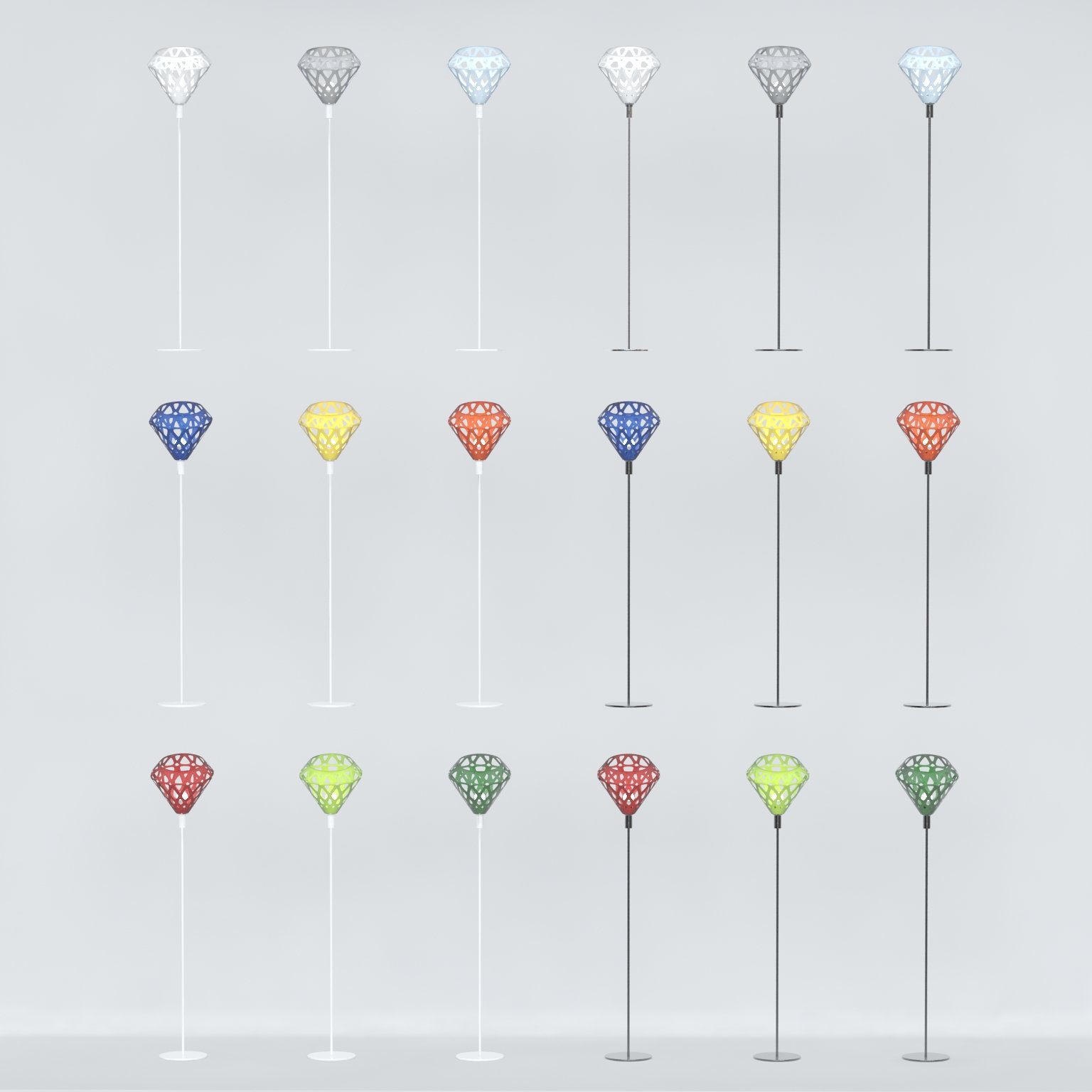 Floor lamp ZAHA LIGHT Free 3D Model - .obj .max .skp .dwg - Free3D