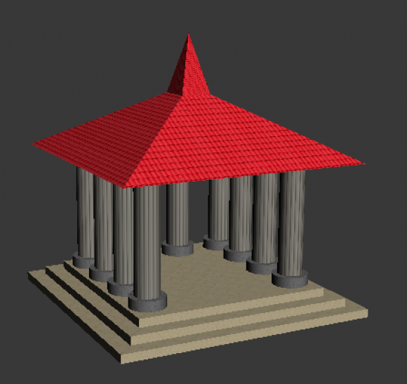 Basic Temple Free 3D Model - .3ds .obj .max .blend .fbx .sldprt - Free3D
