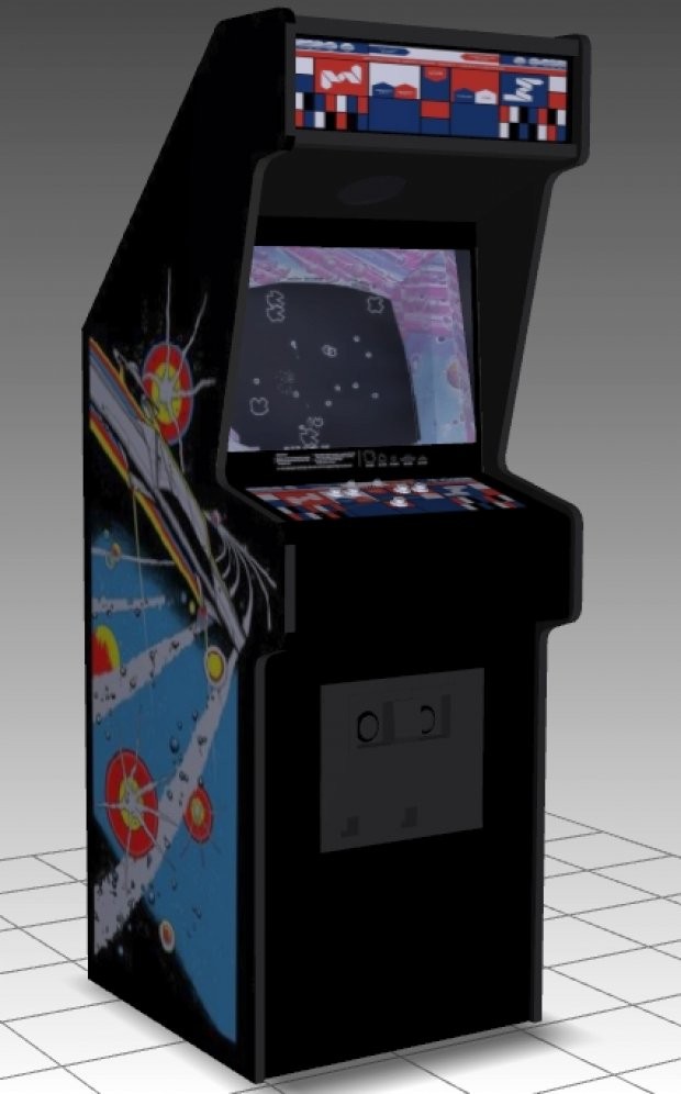 Machine d'arcade verticale d'astéroïdes Modèle 3D gratuit - .3ds - Free3D
