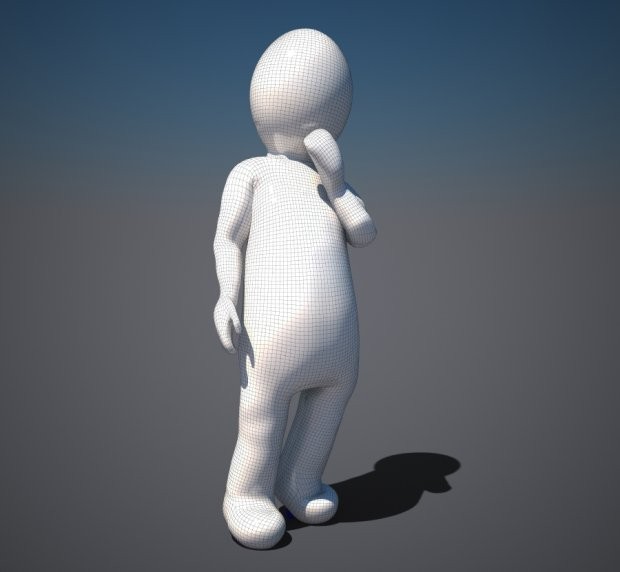 Rigged Stick Figure Free 3D Model - .3ds .obj .dae .max .fbx - Free3D