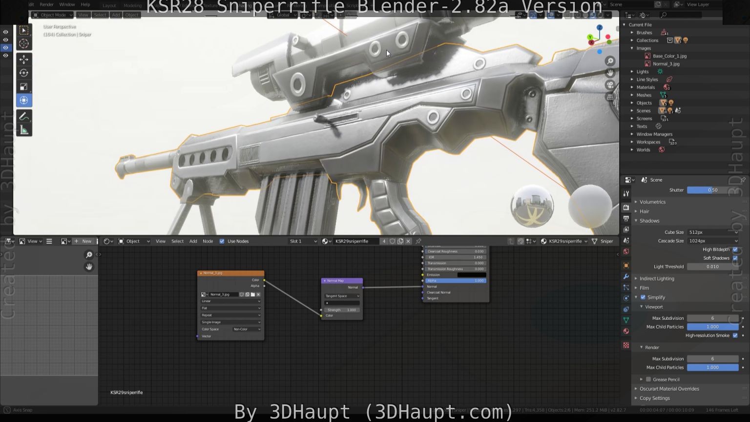 KSR28狙击步枪搅拌机2-82a版 免费的3D模型 - .textures .stl .ply .obj .gltf .fbx .dae .blender28 .blender - Free3D