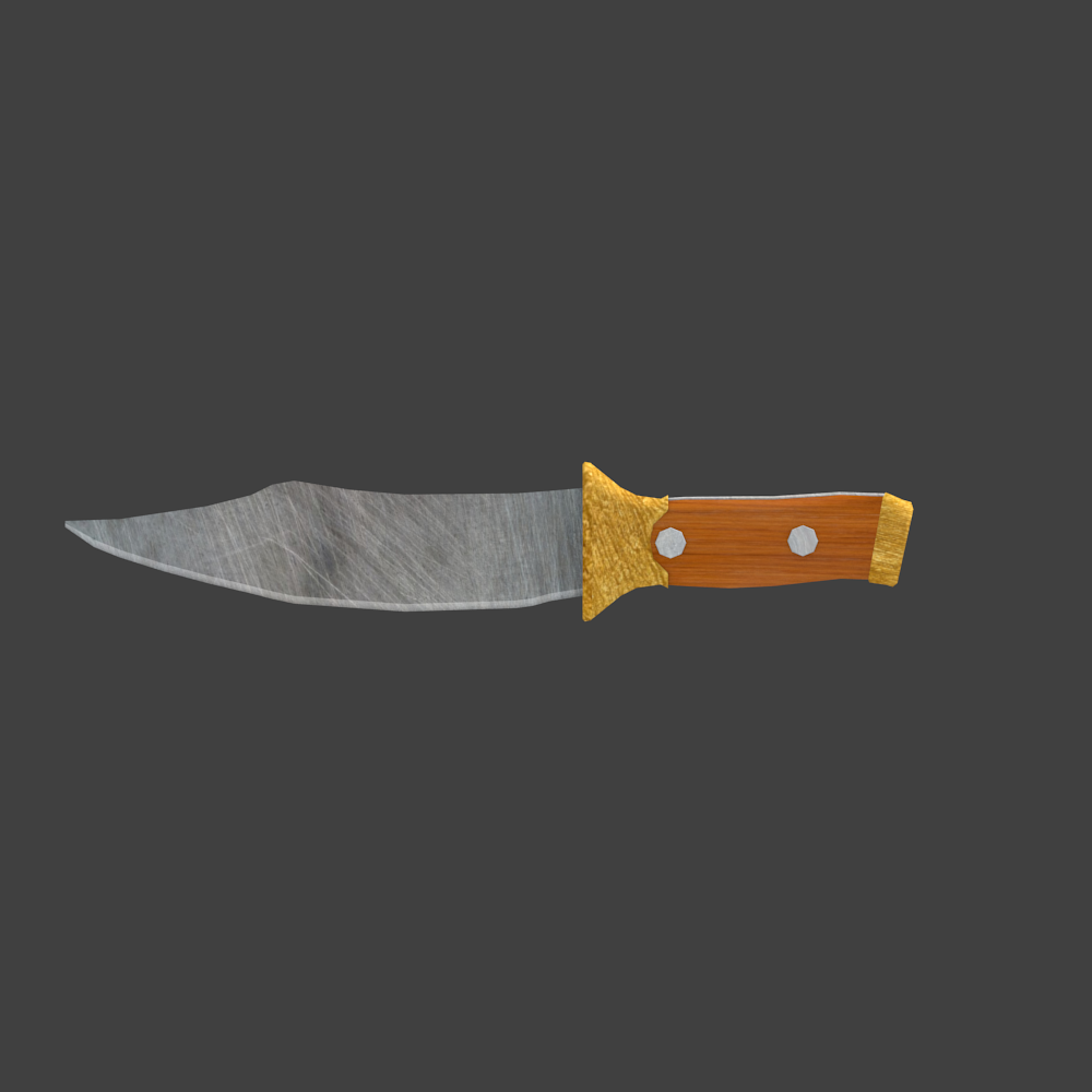 Knife Weapon Free 3D Model - .obj .dae - Free3D
