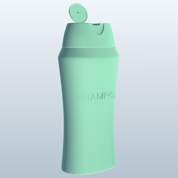 Bottle of shampoo v1 Free 3D Model - .obj .stl - Free3D