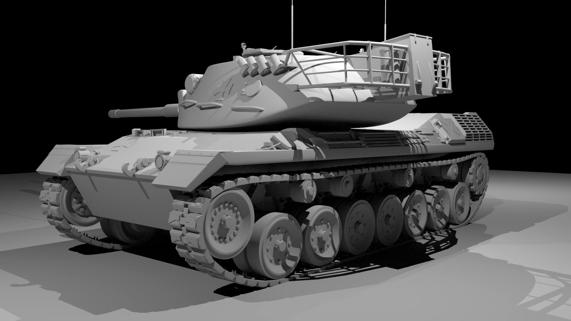 Leopard 1 Free 3D Model - . .mb - Free3D