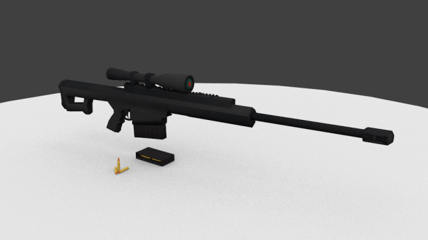 .50 Cal Sniper Free 3D Model - .3ds .obj .blend .fbx .stl - Free3D