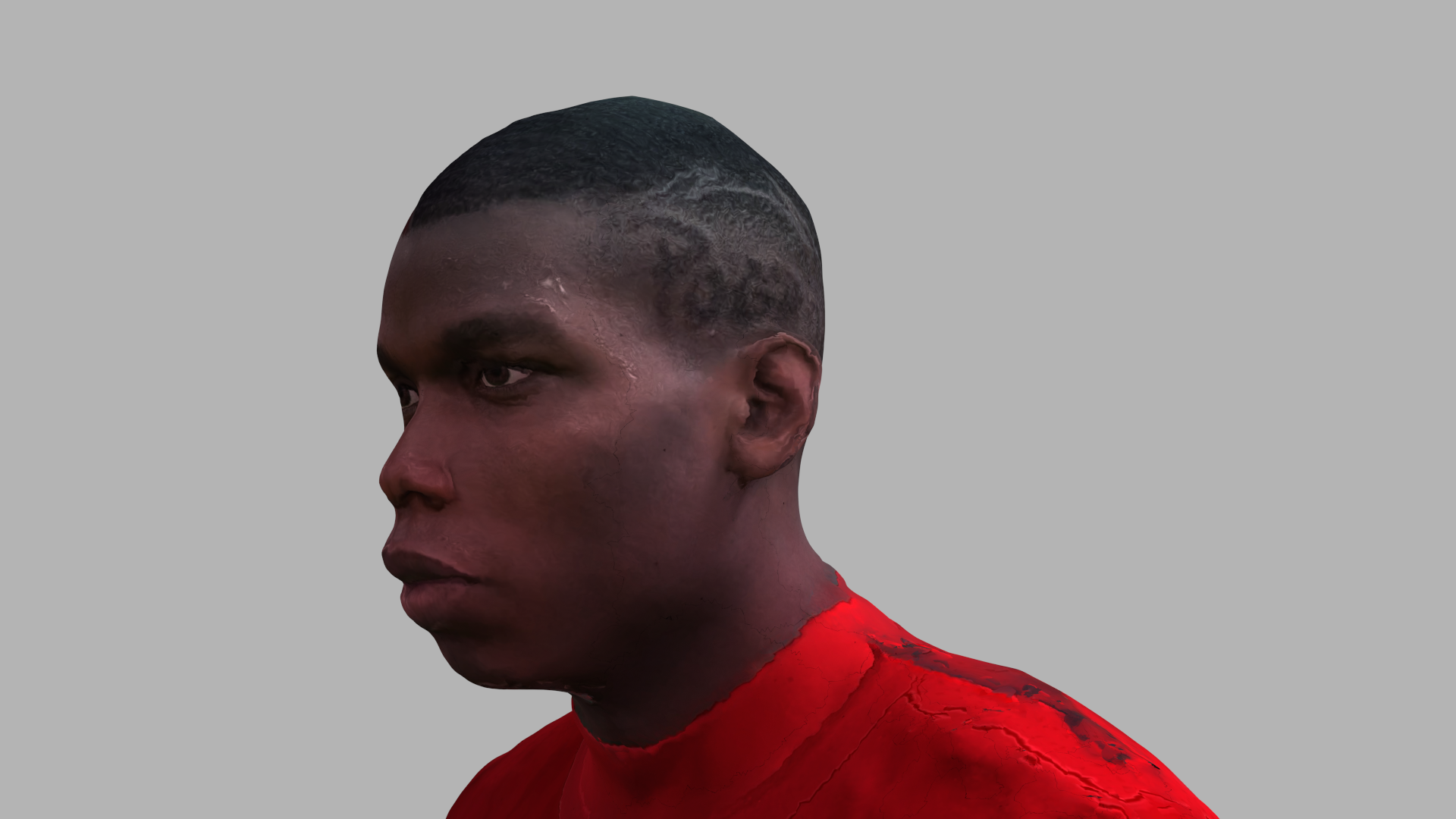 Paul Pogba face Free 3D Model - .3ds .obj .dae .blend .stl - Free3D