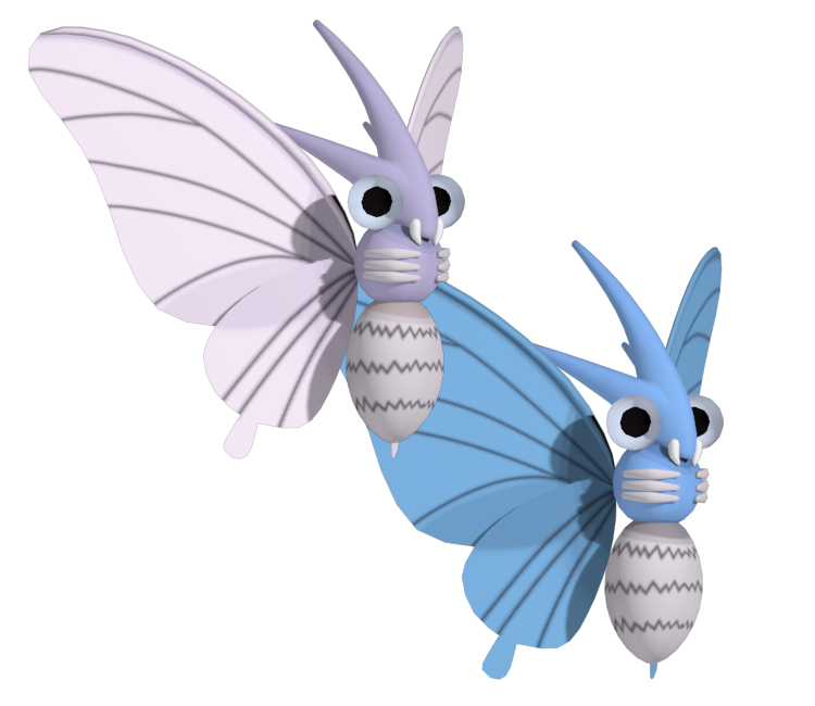 Venomoth (Pokemon) Free 3D Model - .dae .fbx - Free3D