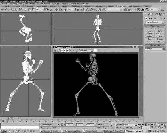 Skeleton (rigged) Free 3D Model - .3ds .sldprt - Free3D