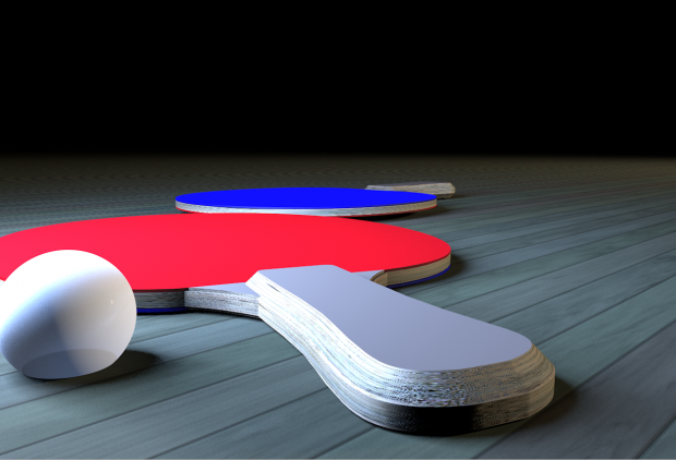 Ping pong paddles Free 3D Model - .obj .c4d - Free3D